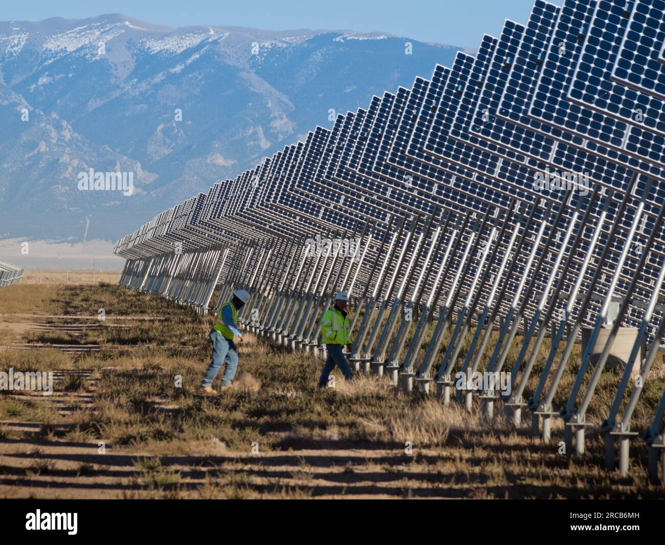 Solar Panels in a Power Plant Stock Photo - Alamy
