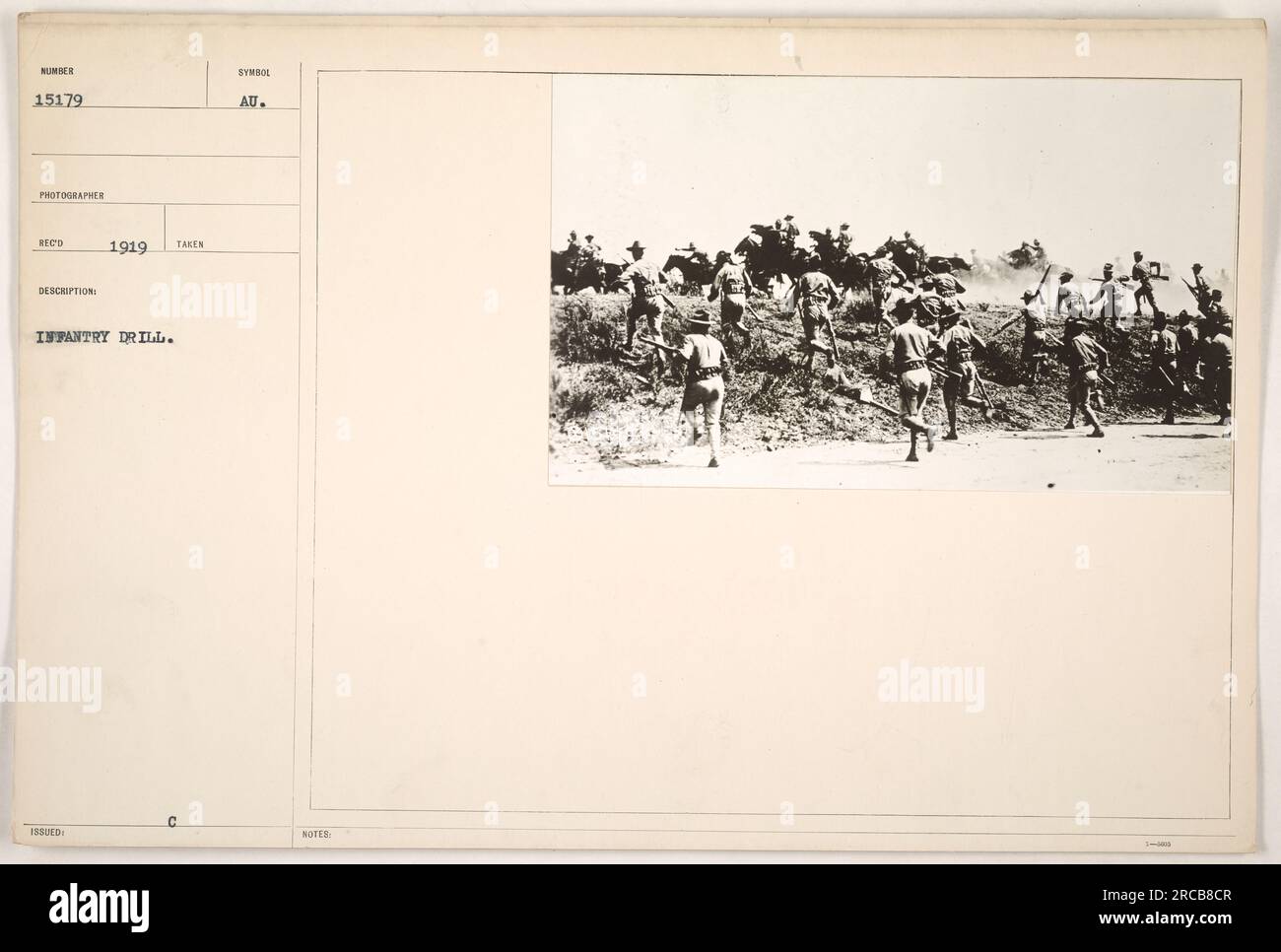 American soldiers participating in infantry drill during World War I, circa 1919 Stock Photo - Alamy