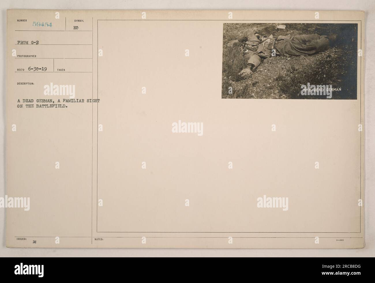 A photograph capturing the aftermath of a battle during World War I ...