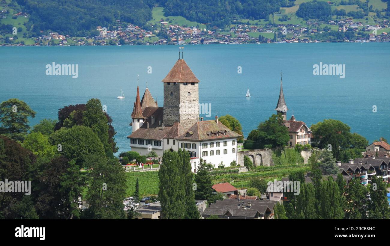 Spiez castle canton bern hi-res stock photography and images - Alamy