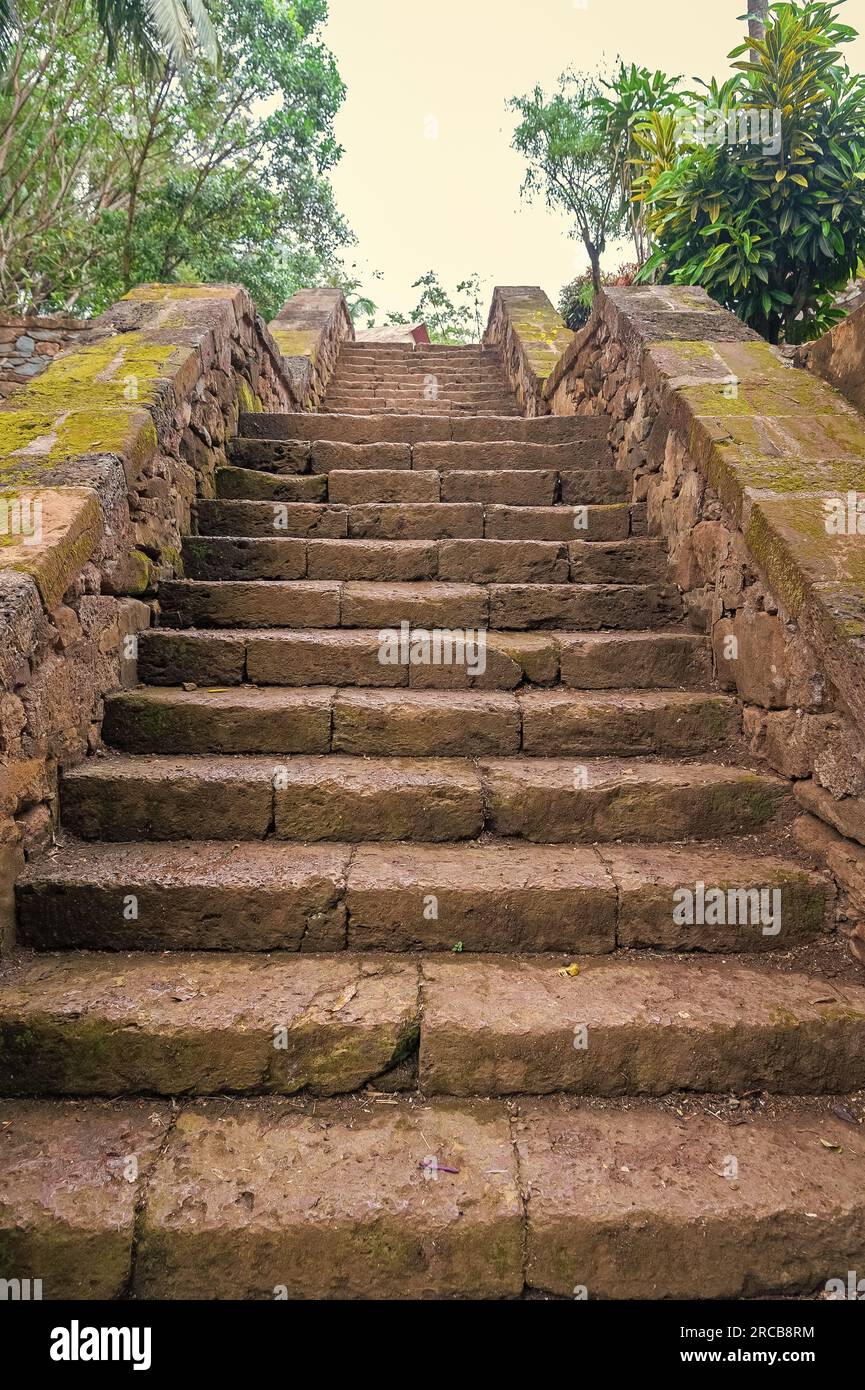 stairs path outdoor. grey stairs path. way up stairs path structure ...