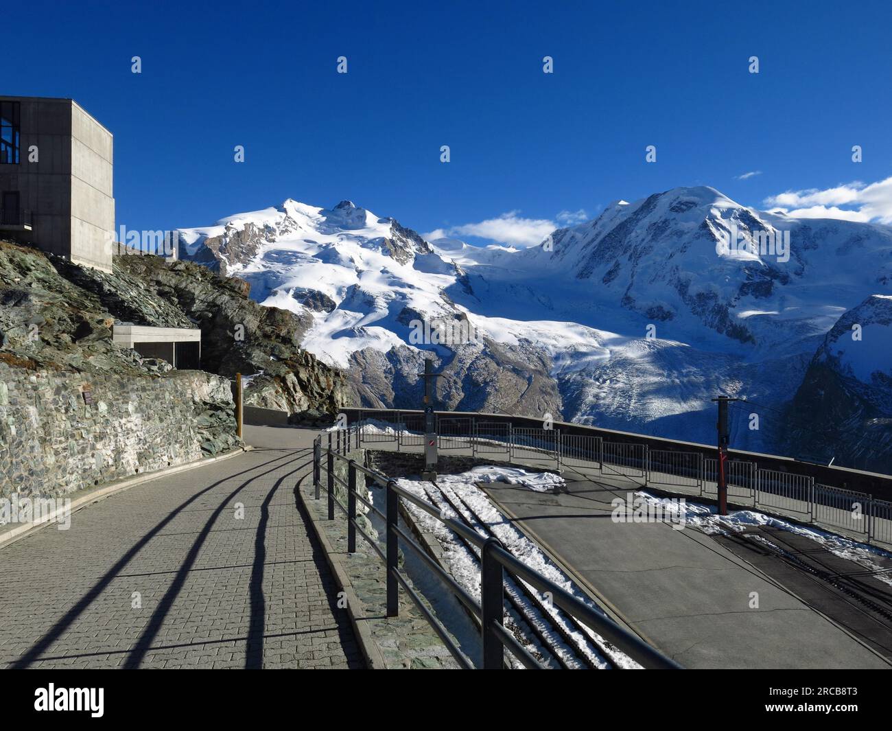 View from the Gornergrat Summit Station Stock Photo - Alamy