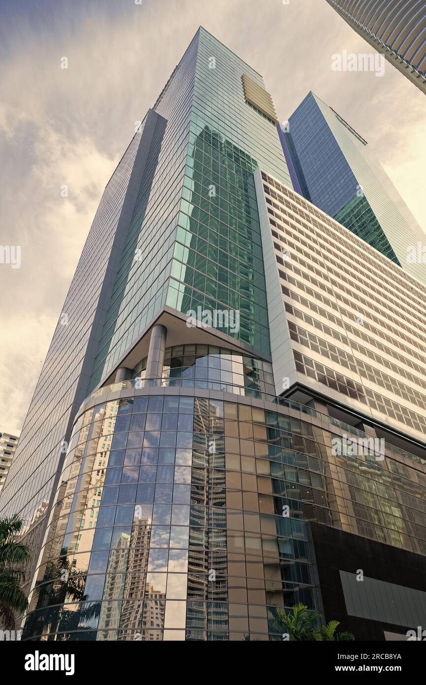 image of skyscraper perspective exterior. perspective view on ...