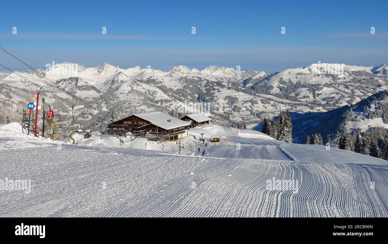 Gstaad ski station hi-res stock photography and images - Alamy