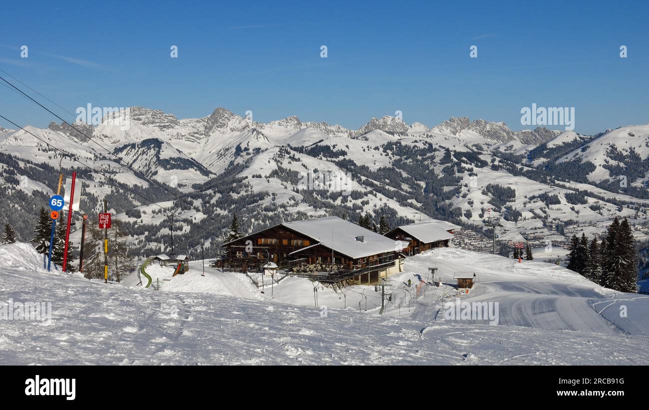 Gstaad ski station hi-res stock photography and images - Alamy