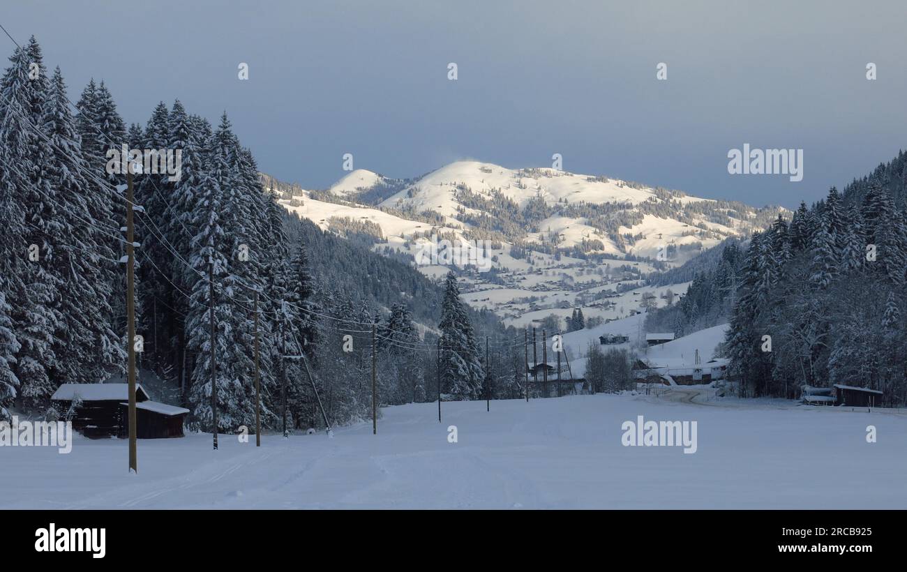 Gstaad in winter hi-res stock photography and images - Alamy