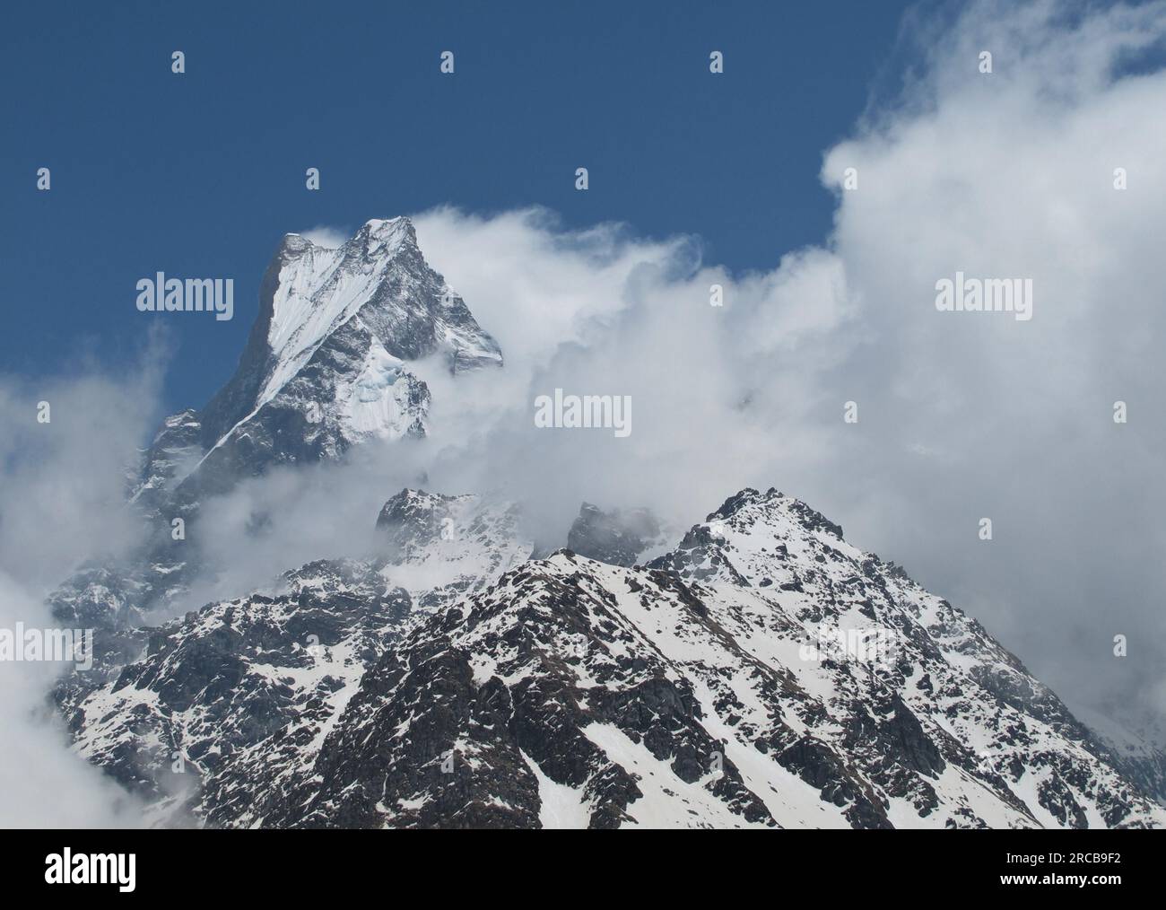 Peak of Machhapuchchhre Stock Photo - Alamy
