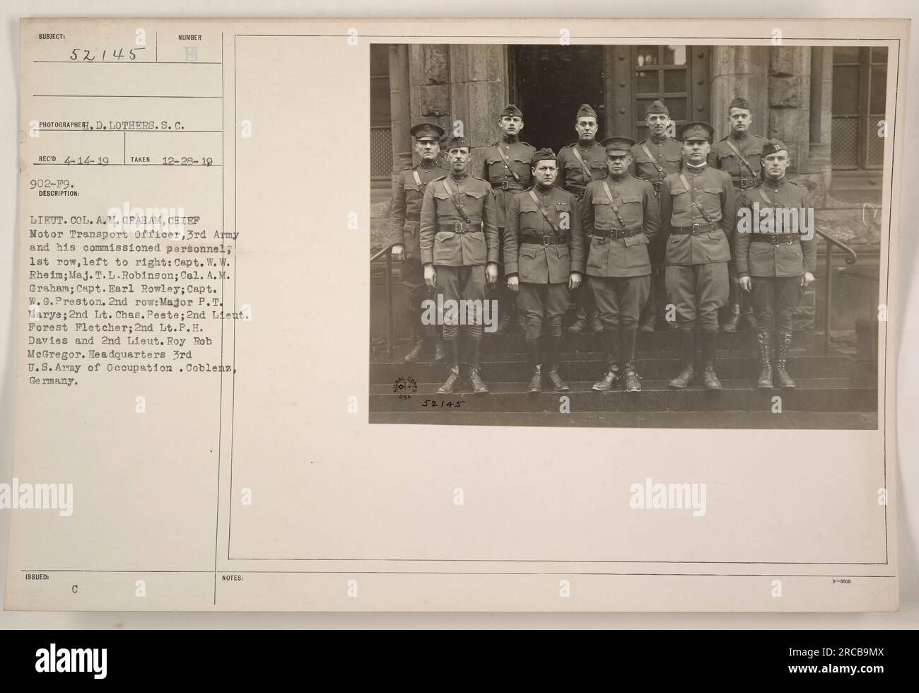 Colonel a m graham hi-res stock photography and images - Alamy