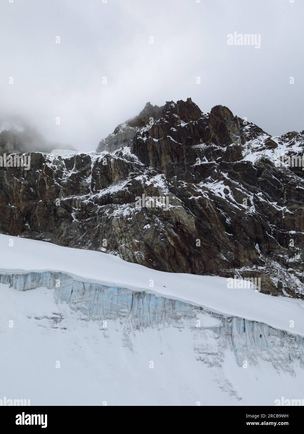 Rock and crevasse Stock Photo - Alamy