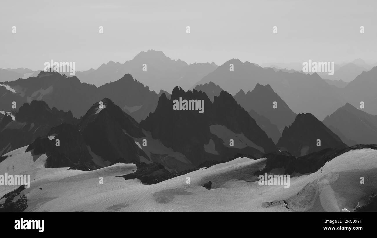 Great mountain view from Black and White Stock Photos & Images - Alamy