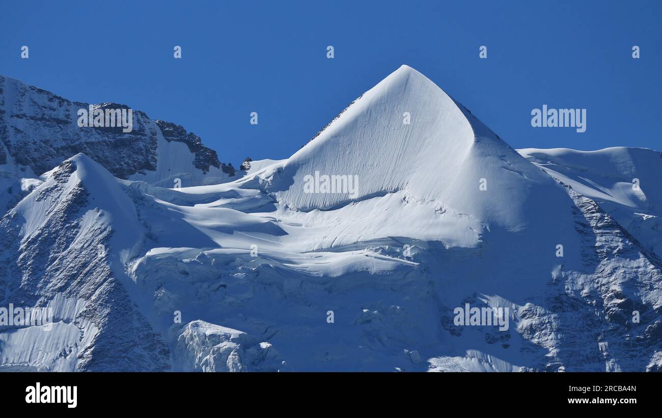 Beautiful shaped Mt Silberhorn Stock Photo - Alamy