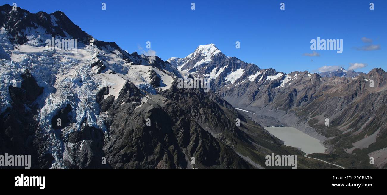 Mt Cook. Highest mountain of the Southern Alps, New Zealand Stock Photo ...