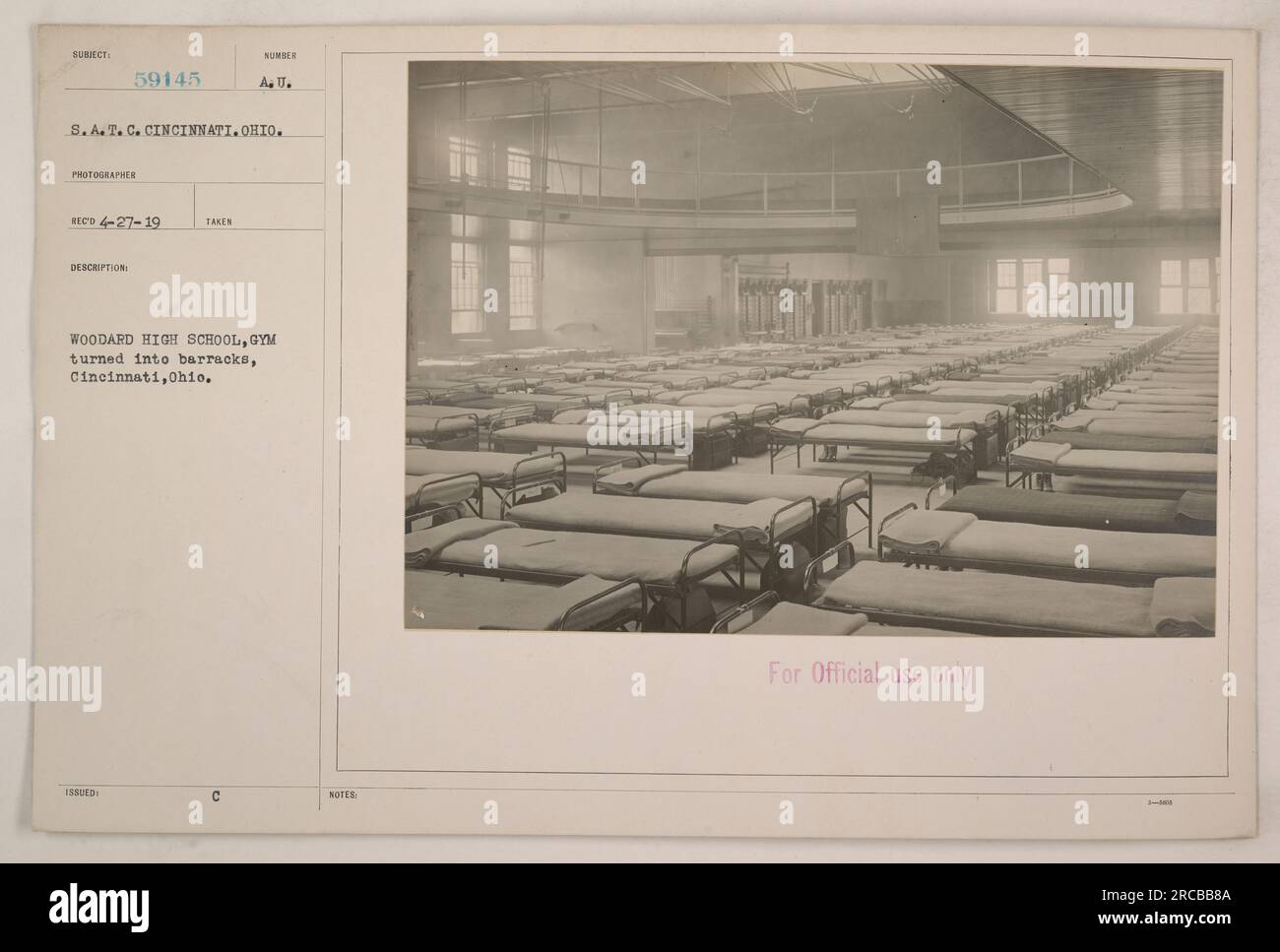 Woodard High School Gym in Cincinnati, Ohio, was converted into ...