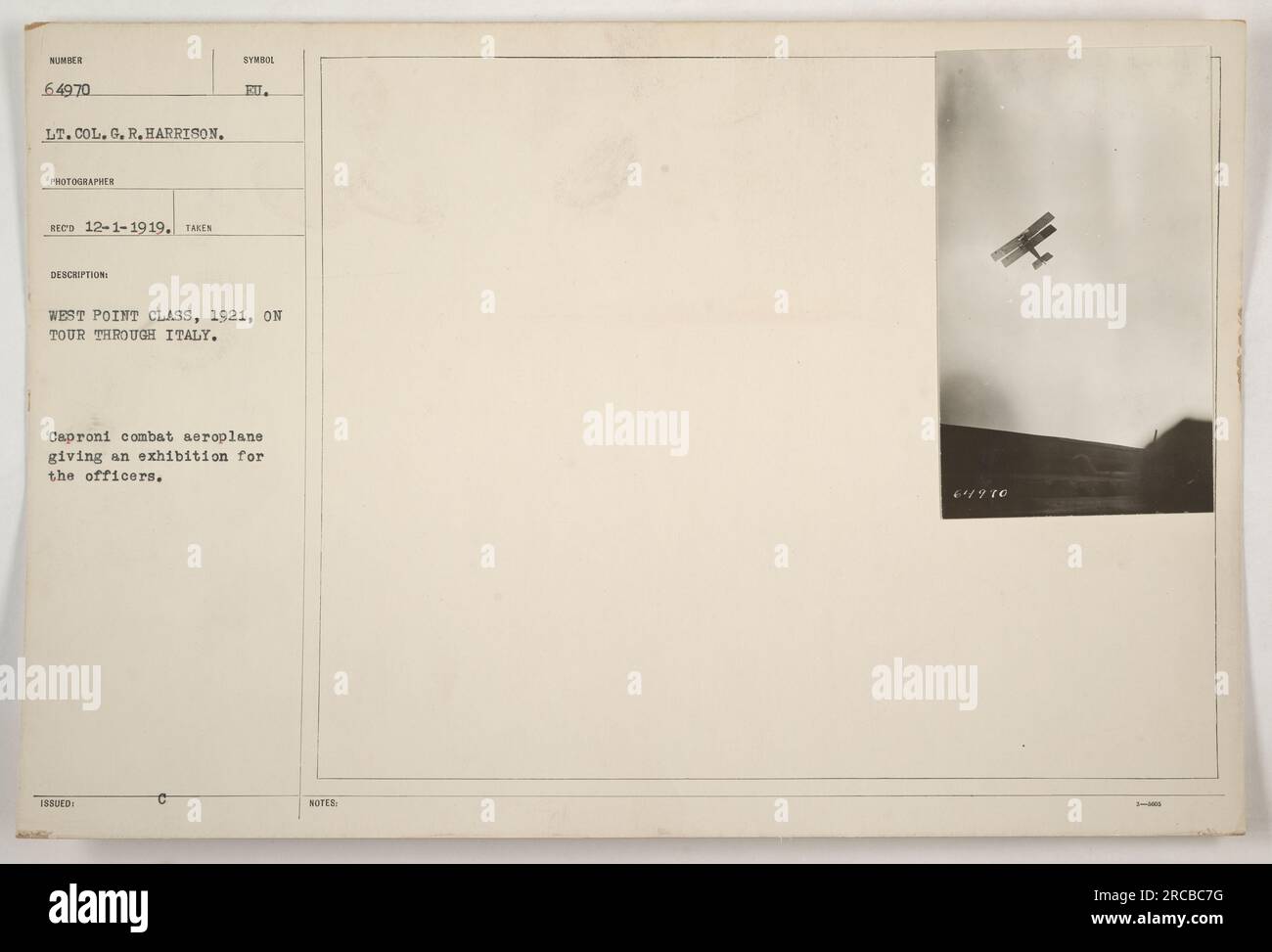 A group of West Point class of 1921 officers on tour through Italy ...