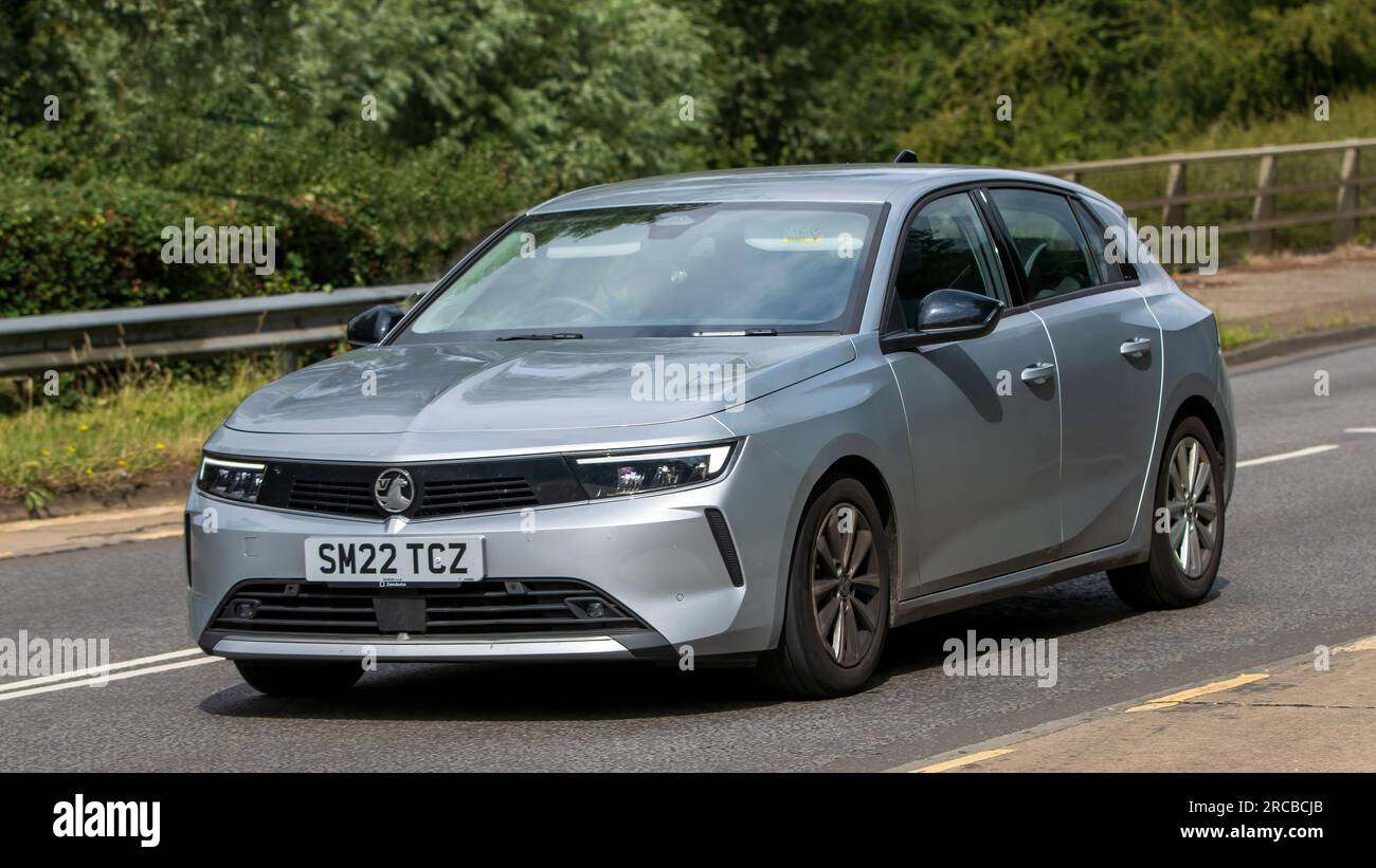 Milton Keynes,UK - July 13th 2023: 2022 VAUXHALL ASTRA DESIGN TURBO car ...