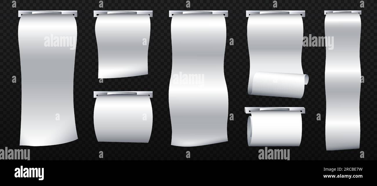 Paper receipt bill mockup Stock Vector Images - Alamy