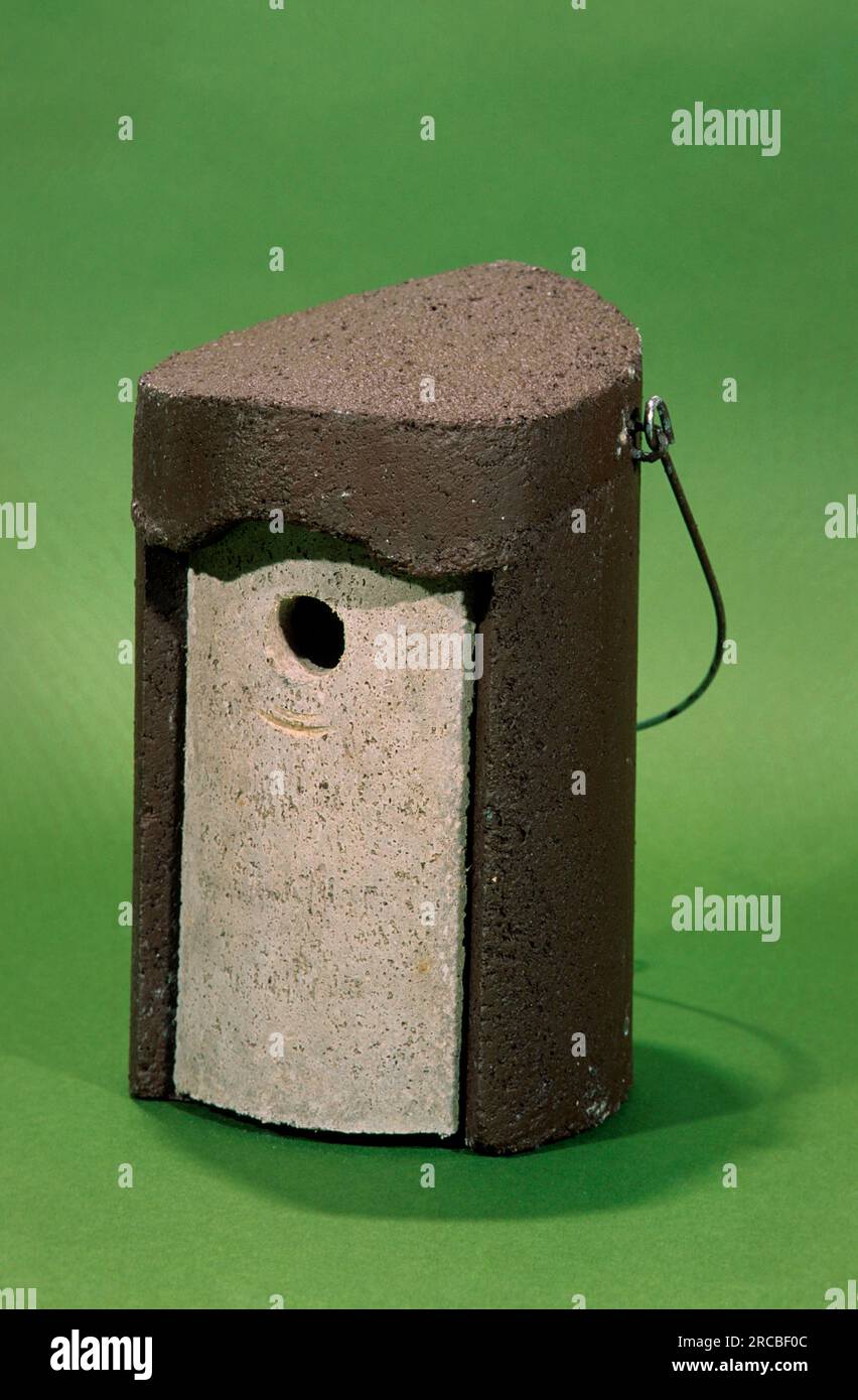 Nesting box for titmice, free-standing, object, titmouse box Stock ...