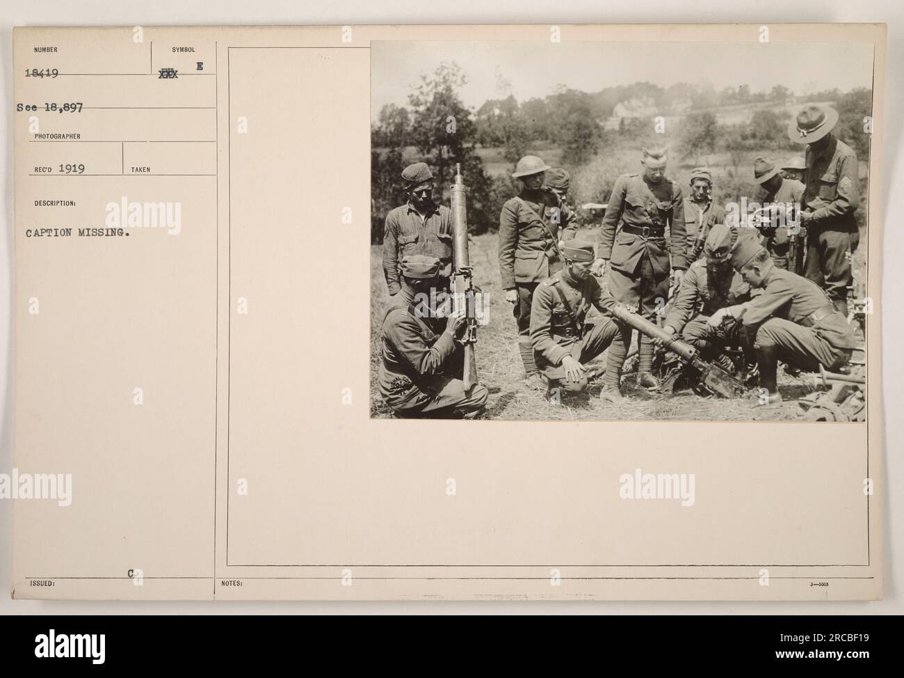 U.S. soldiers conducting military drills during World War I Stock Photo - Alamy