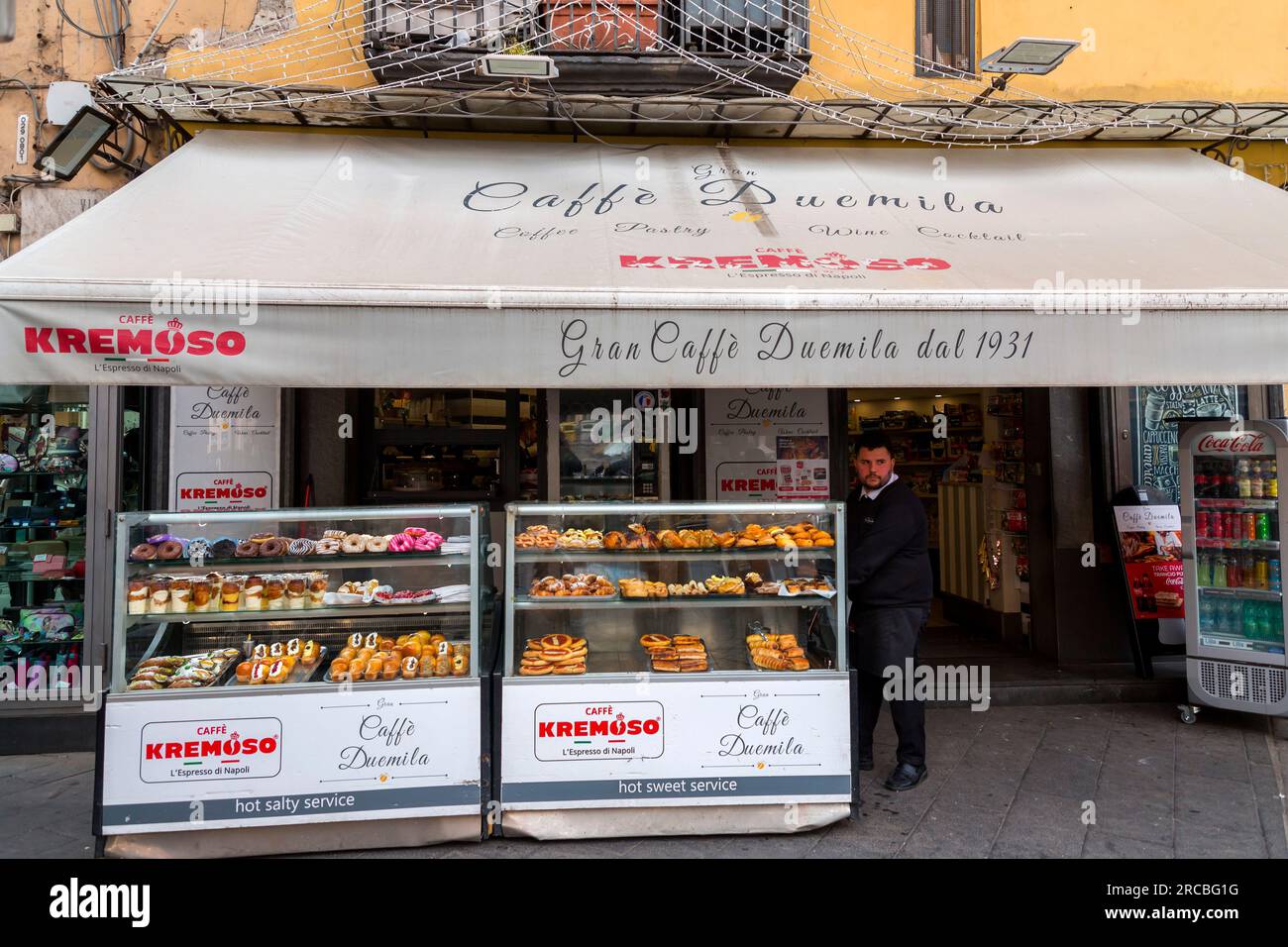 Naples, Italy - April 9, 2022: Neapolitan bakers preparing famous ...