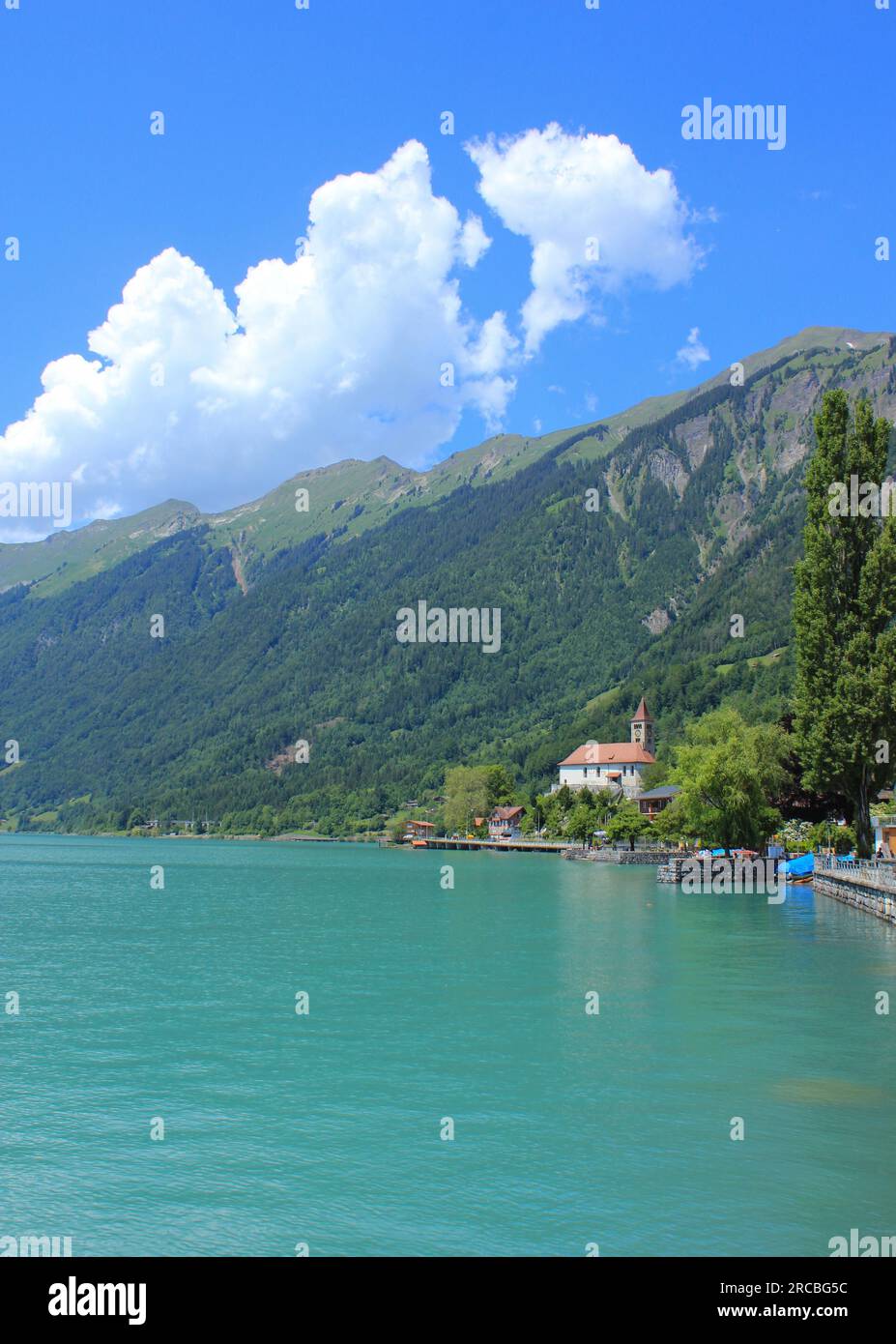 Church in Brienz, Switzerland Stock Photo - Alamy