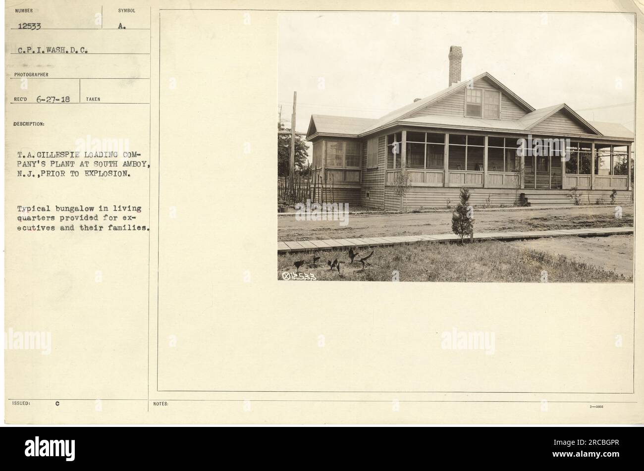 "Symbol A.T.A. Gillespie loading company's plant at South Amboy, NJ ...