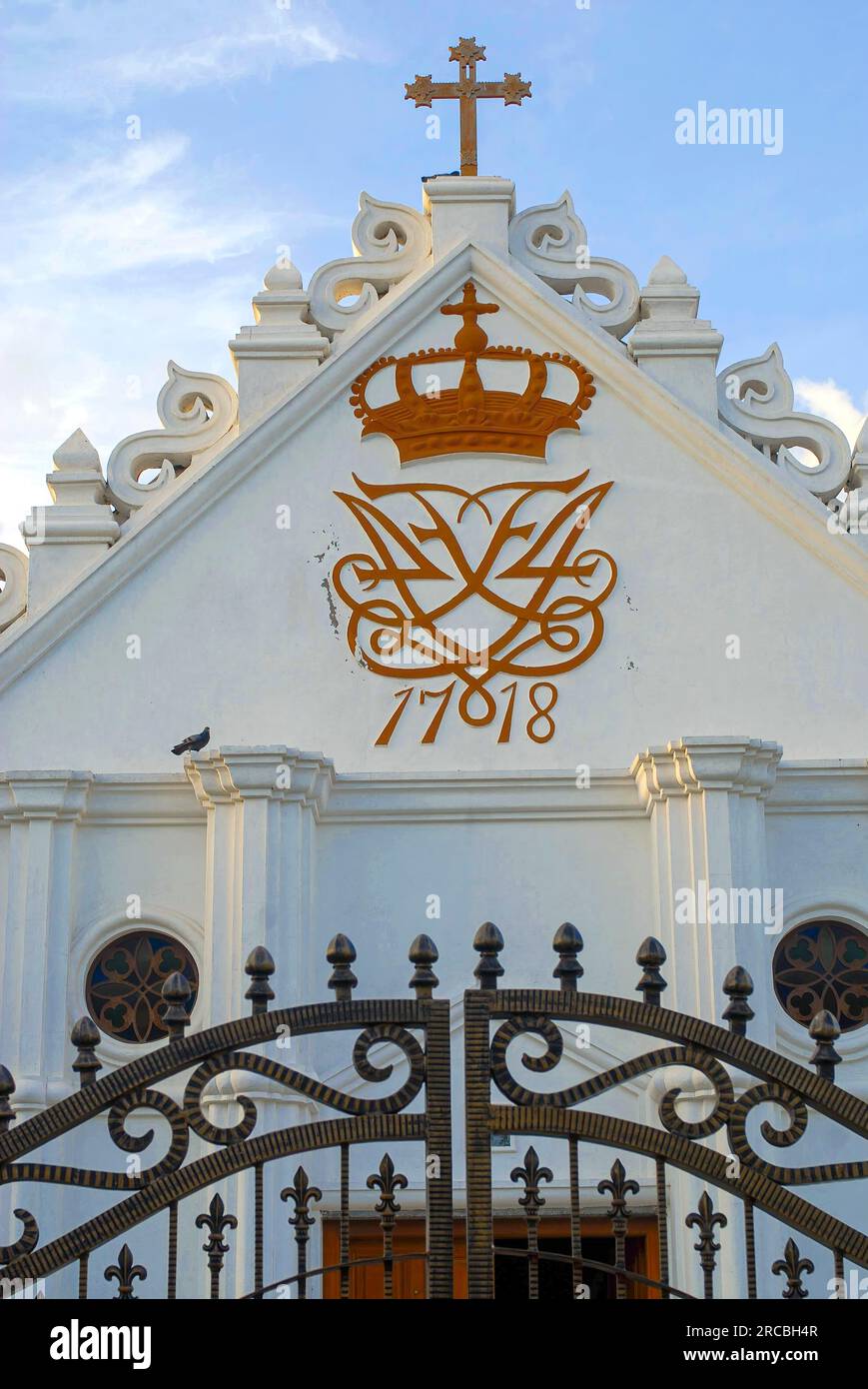 New Jerusalem Church built in 1718 at Tranquebar Tharangambadi, Tamil ...