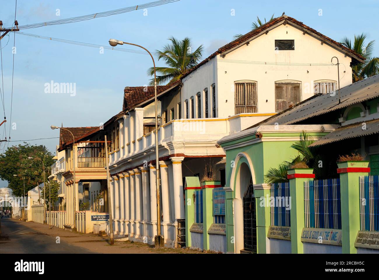 King street in Tranquebar Danish colony in India from 1620-1845 ...