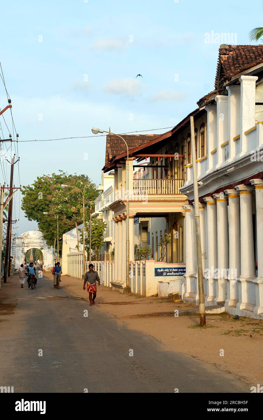 King street in Tranquebar Danish colony in India from 1620-1845 ...