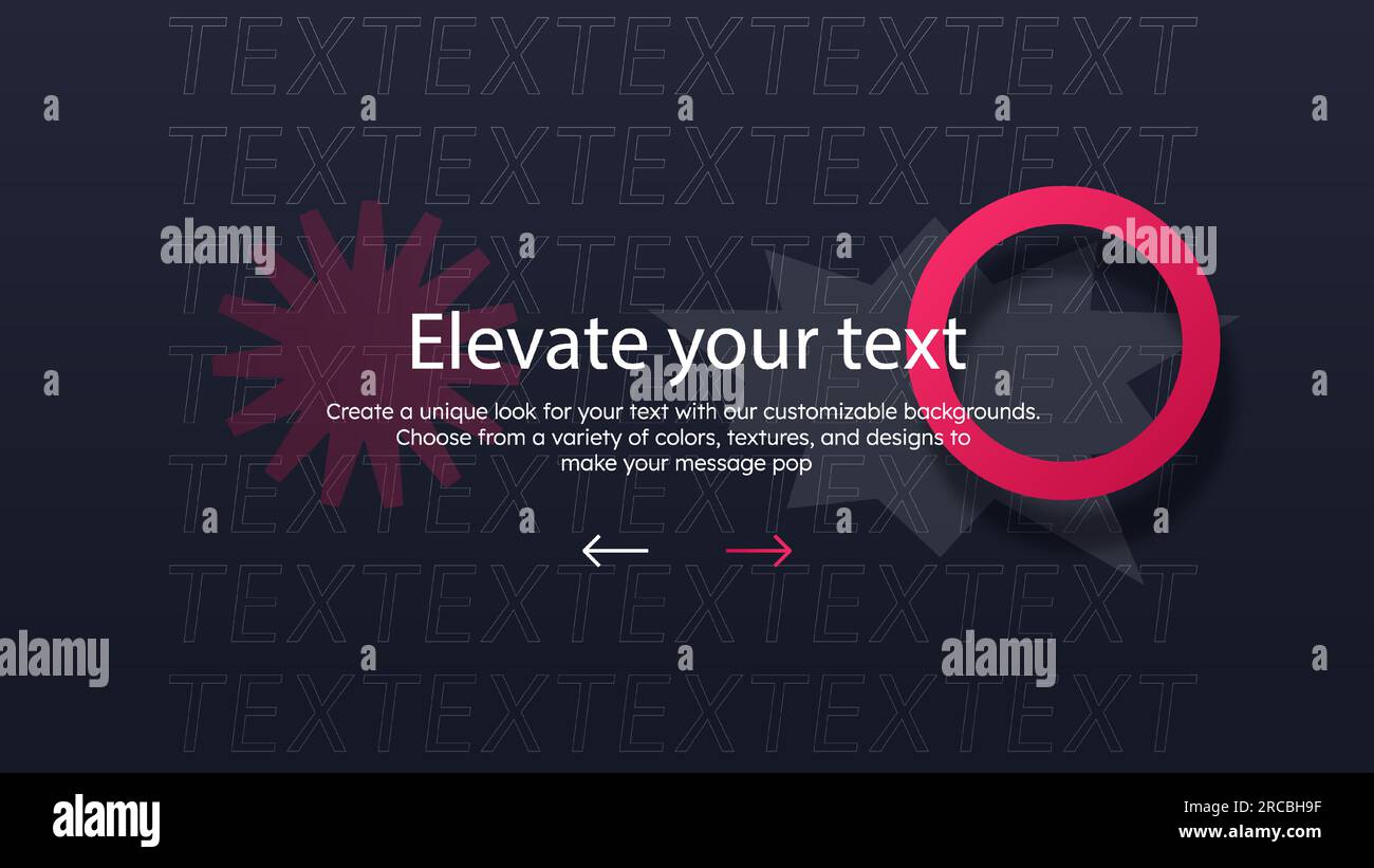 Template of poster for website Stock Vector Image & Art - Alamy