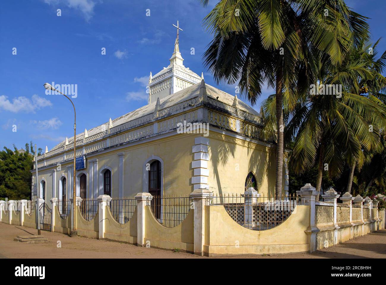 C.S.I Zion Church built in 1701 at Tranquebar Tharangambadi, Tamil Nadu ...