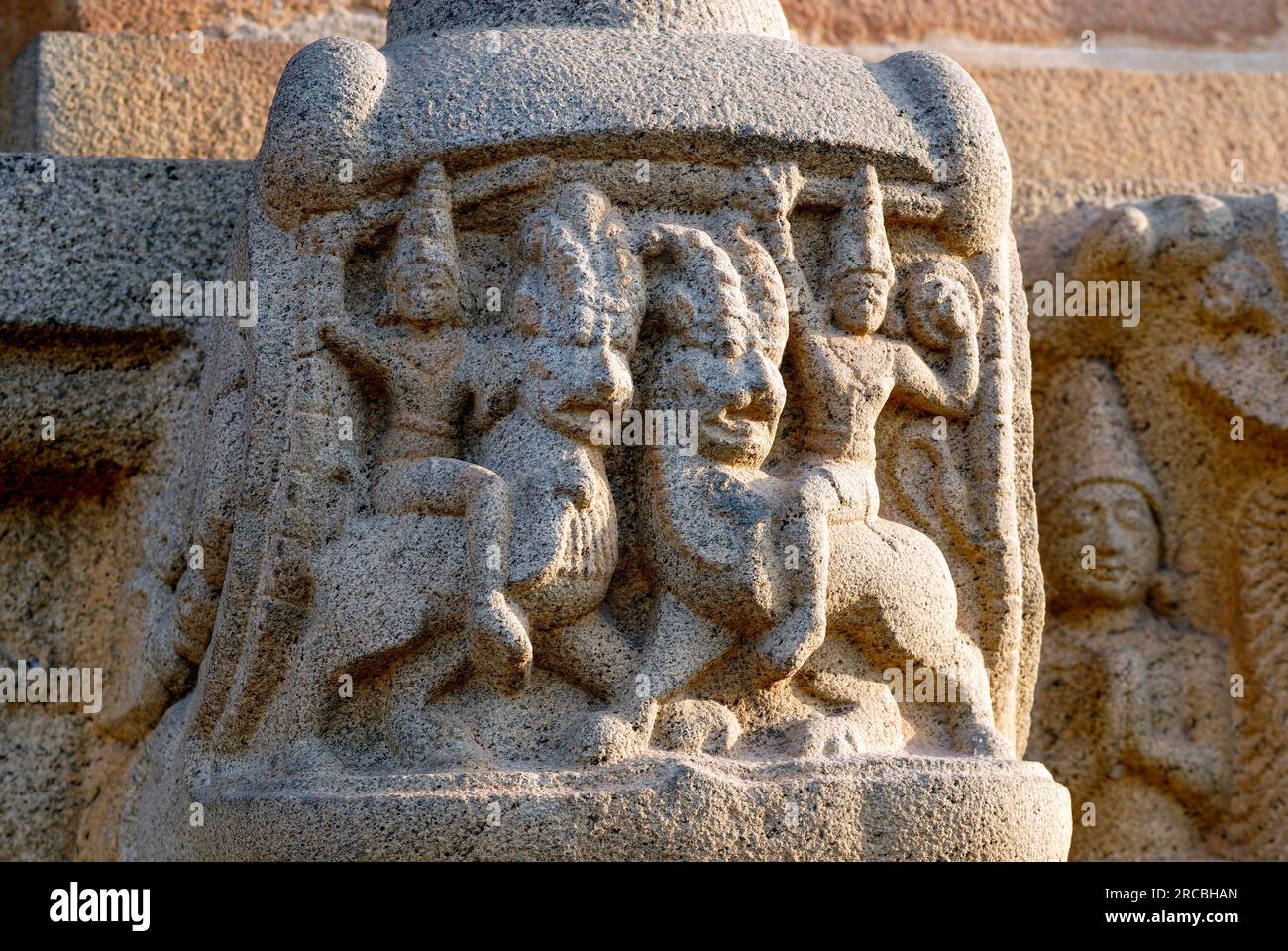 Sculptures on the exterior wall, Brihadisvara Brihadeeswara Big Temple (10th century) Thanjavur ...