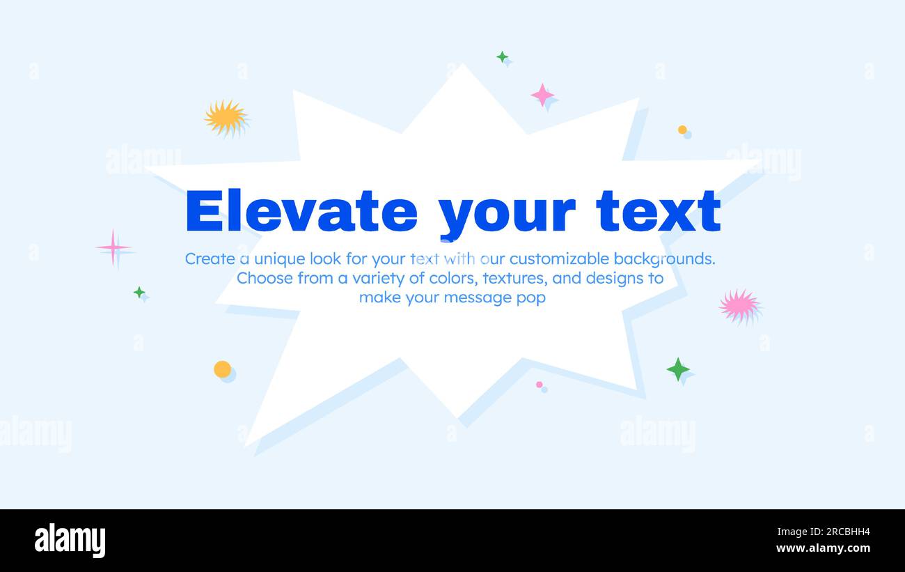 Template of poster for website Stock Vector Image & Art - Alamy