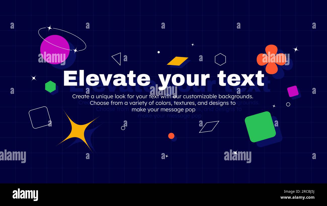 Template of poster for website Stock Vector Image & Art - Alamy