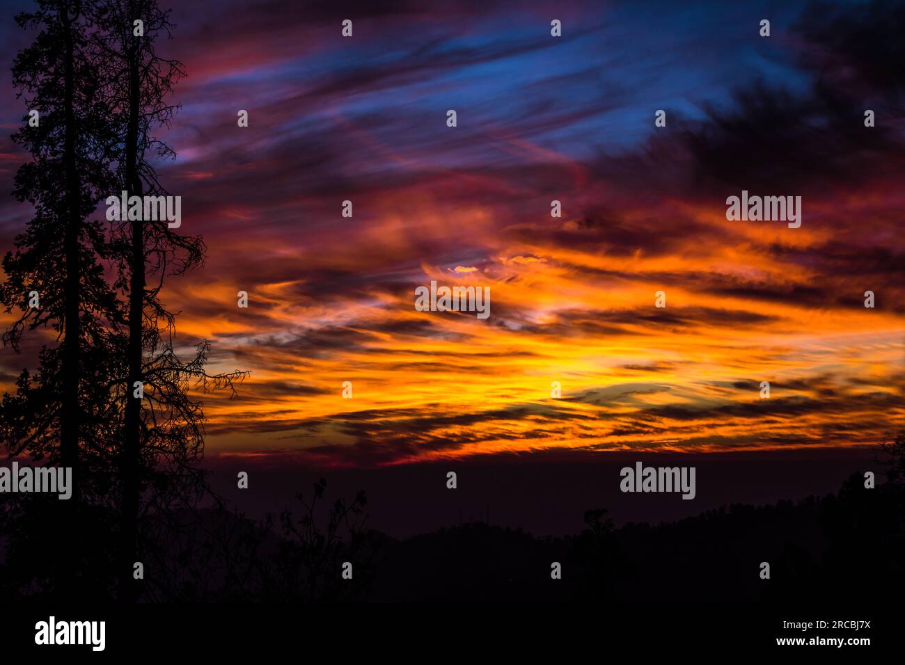 Sunset at Nathia Gali Hill Station. Beautiful part of the Ayubia ...