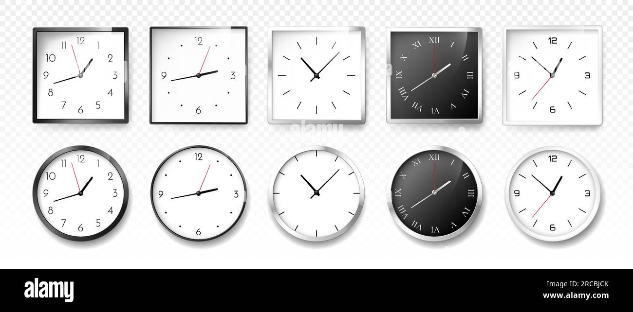 Set of different clocks concept Stock Vector Image & Art - Alamy