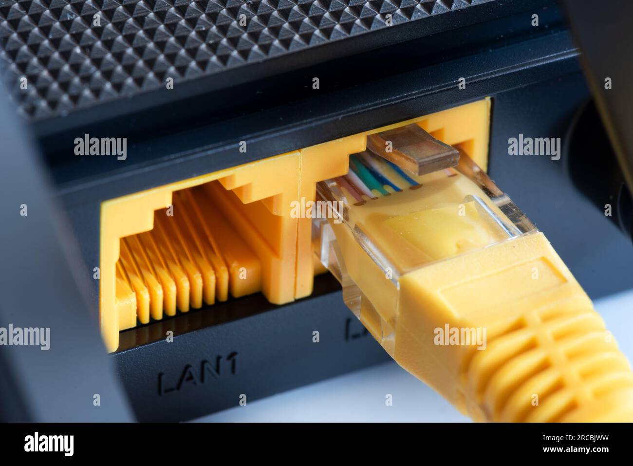 Internet cable, high speed connection, fiber optics concept Stock Photo ...