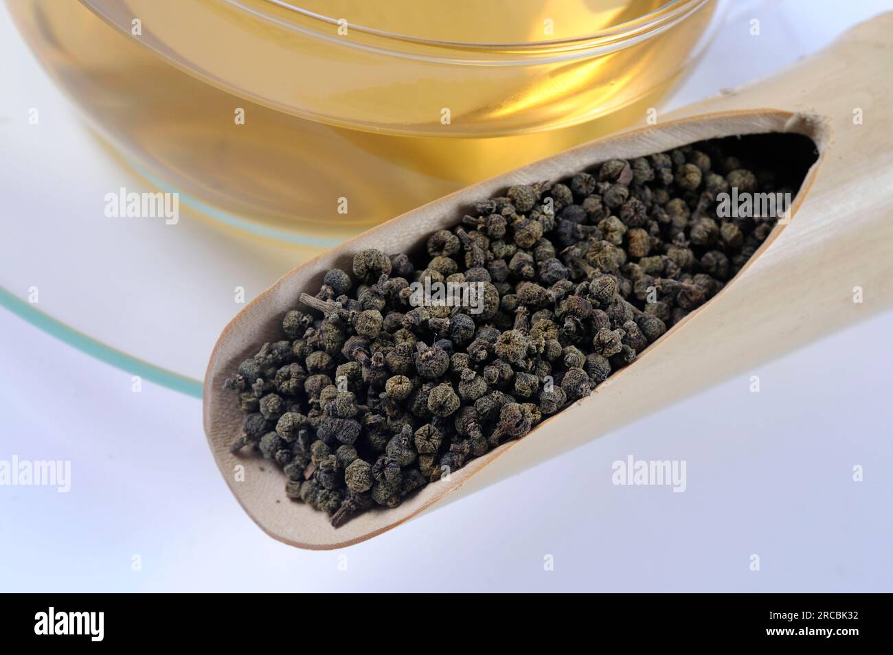 Cup of tea with medicinal Evodia fruit (Evodiae Fructus Stock Photo - Alamy