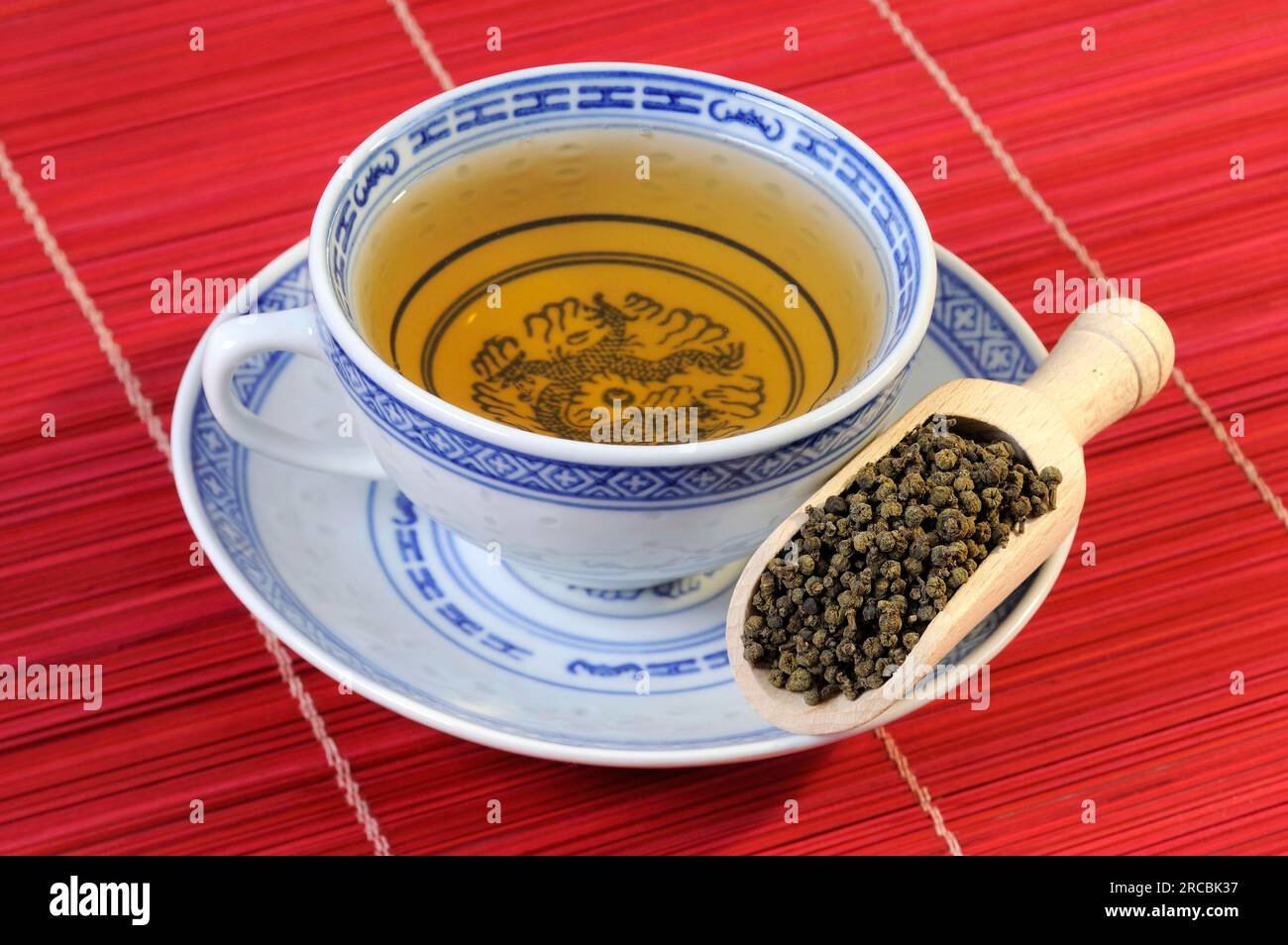 Cup of tea with medicinal Evodia fruit (Evodiae Fructus Stock Photo - Alamy