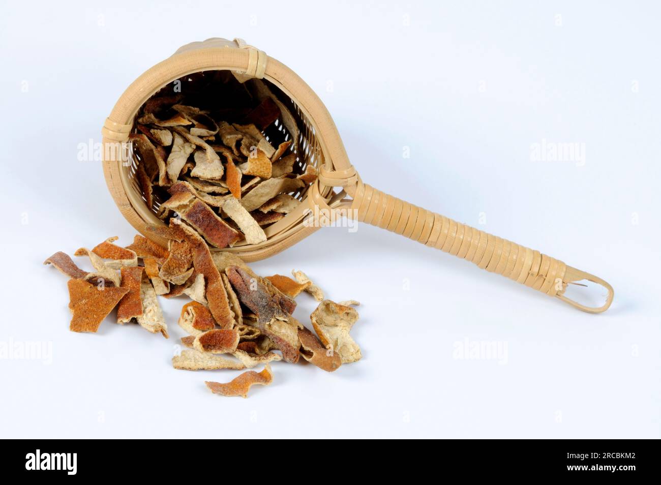 Mandarin peel (Citri reticulatae Pericarpium), cut out, object Stock ...