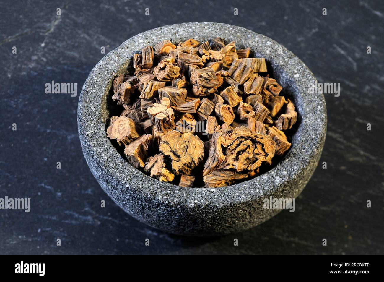Large-leaved gentian root (Gentianae macrophyllae Radix Stock Photo - Alamy