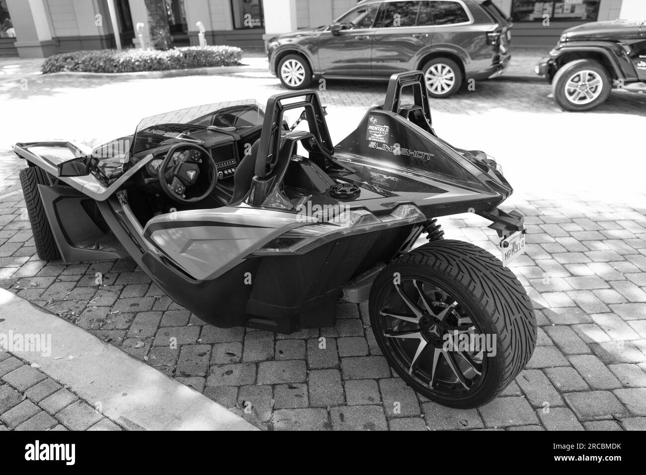 Miami Beach, Florida USA - April 15, 2021: blue orange polaris ...