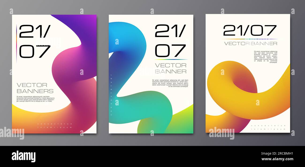 Abstract colorful banners set Stock Vector Image & Art - Alamy