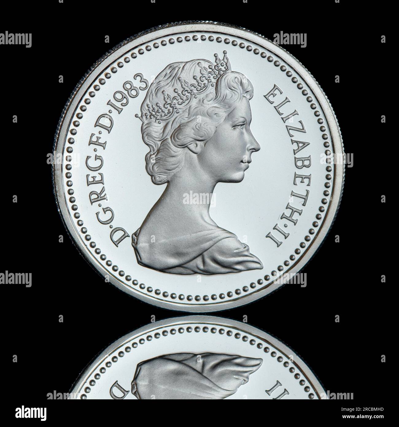 The first UK £1 coin was issued in 1983 and shows the 2nd coin portrait ...