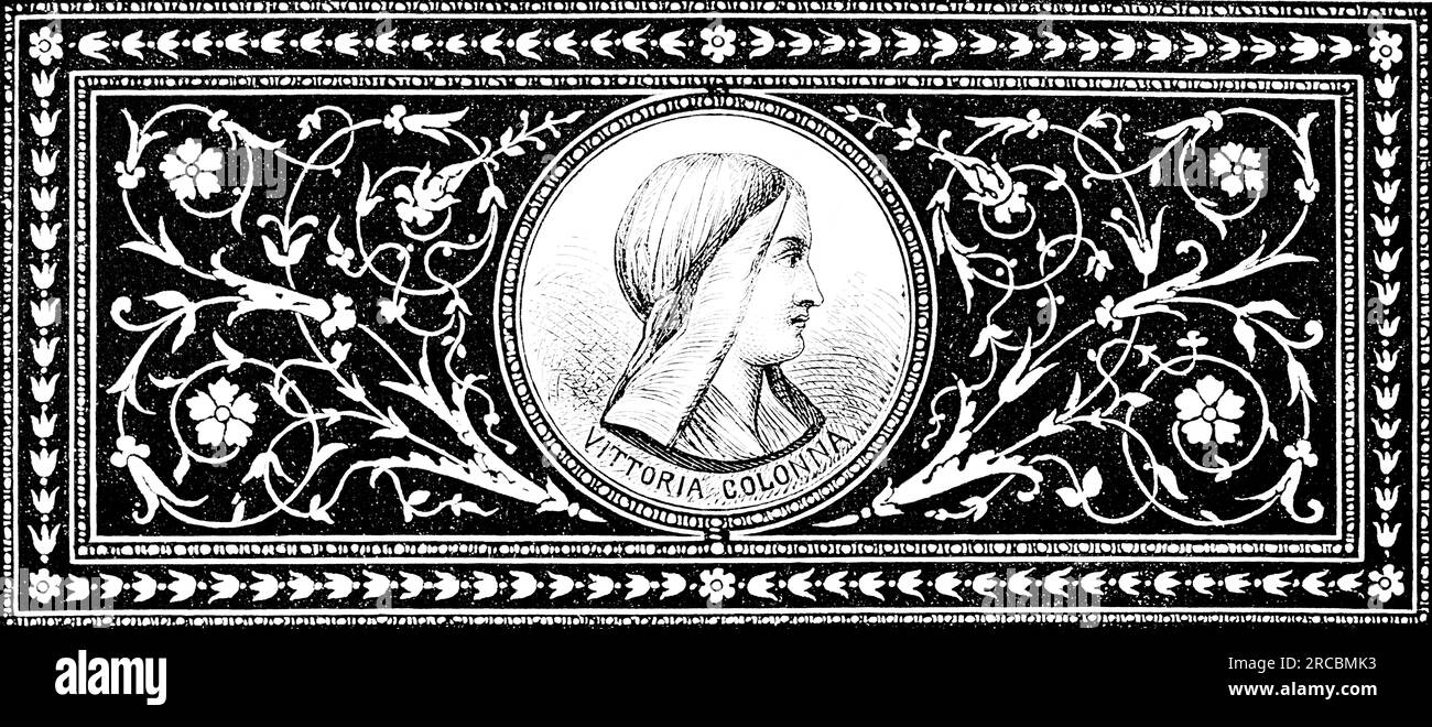 Vittoria Colonna, Poetess, Nobility, Marino, Rome, Italy, portrait with ...