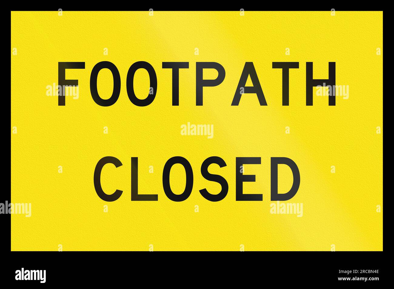 An Australian temporary road sign - Footpath closed Stock Photo - Alamy An Australian temporary road sign - Footpath closed Stock Photo - Alamy