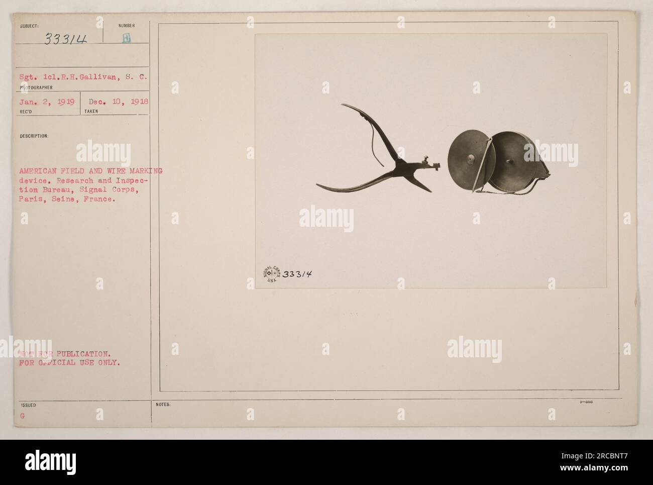 American wire marking device hi-res stock photography and images - Alamy