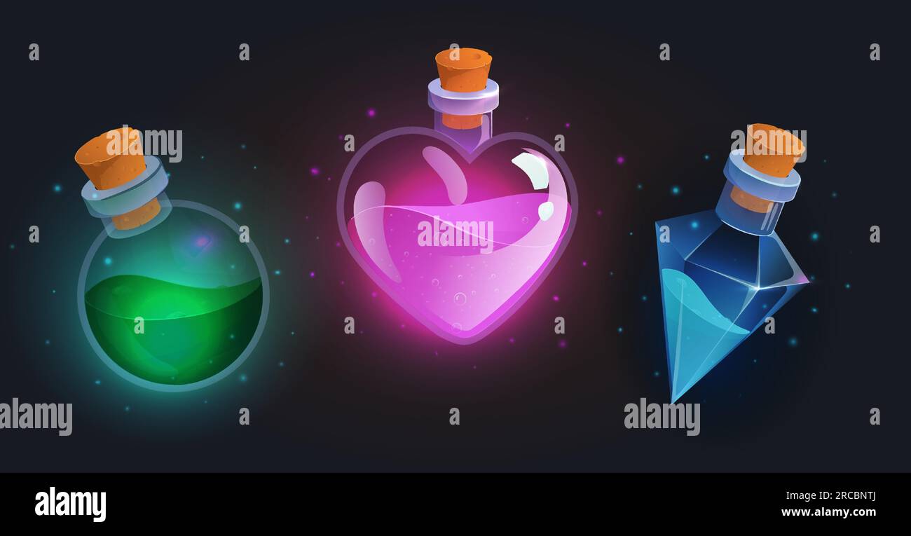 Alchemist bottles Stock Vector Images - Alamy