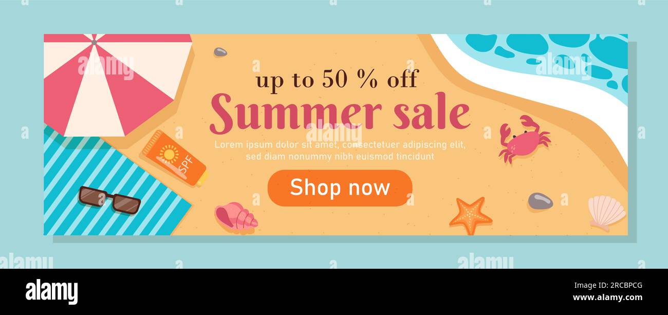 Top view sandy coast Stock Vector Images - Alamy