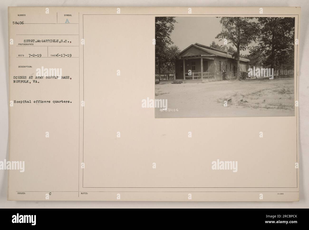 Hospital officers quarters at Army Supply Base in Norfolk, VA. The ...