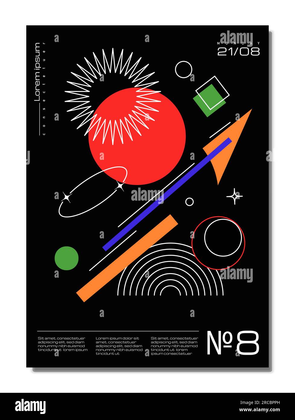 Suprematism art minimalistic poster concept Stock Vector Image & Art ...